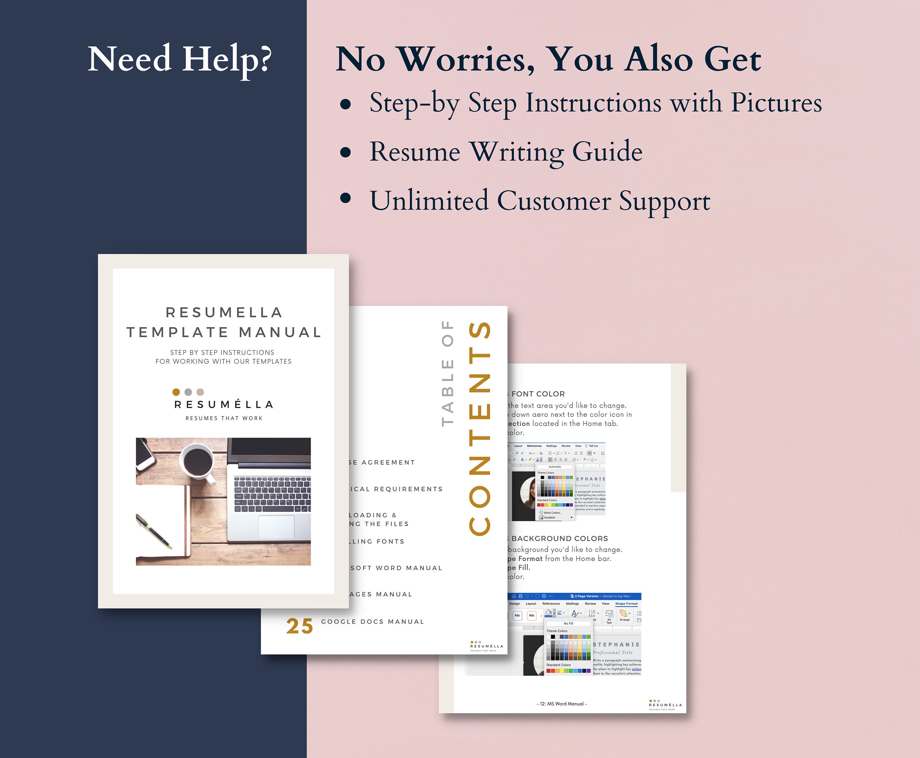 Clean Resume Template for Google Docs, Word and Pages, Google Docs ...