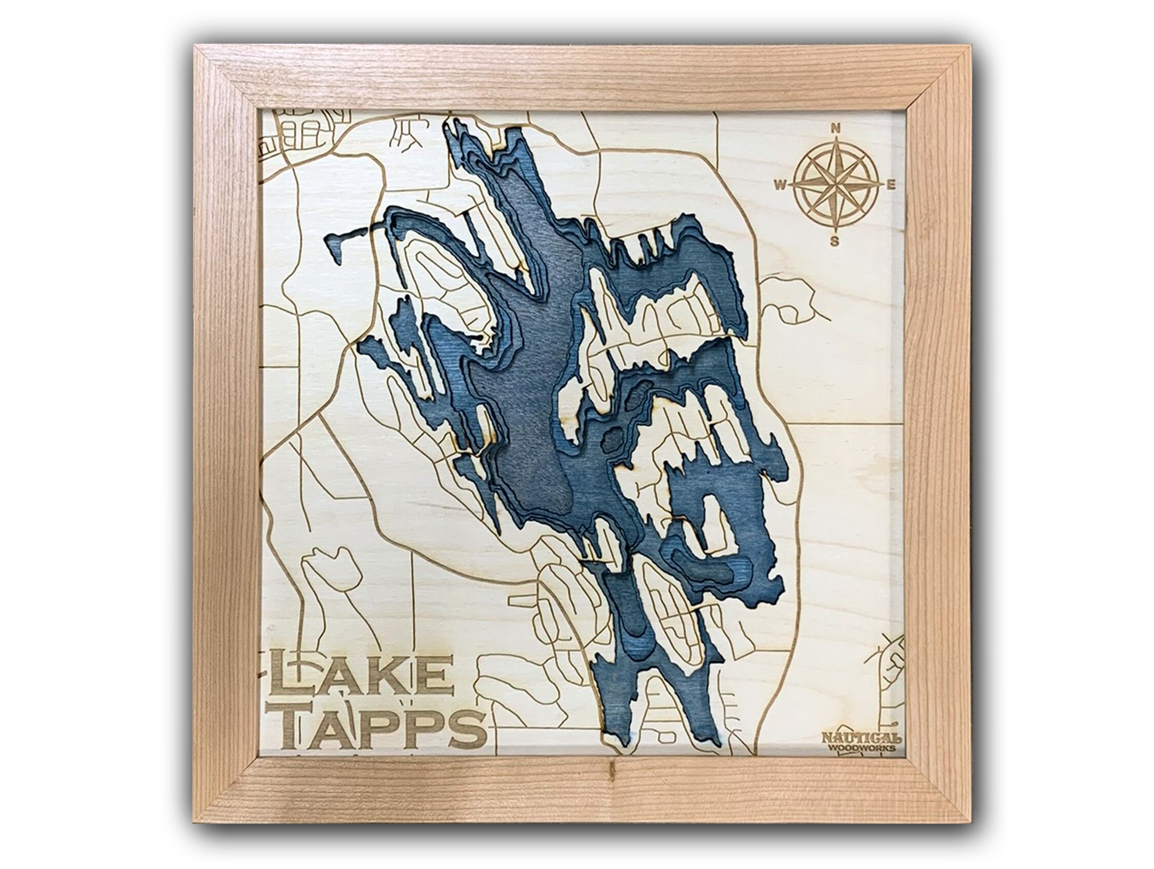 3D Custom Personalized Lake Map Any Lake Your Lake Laser Cut Life on ...
