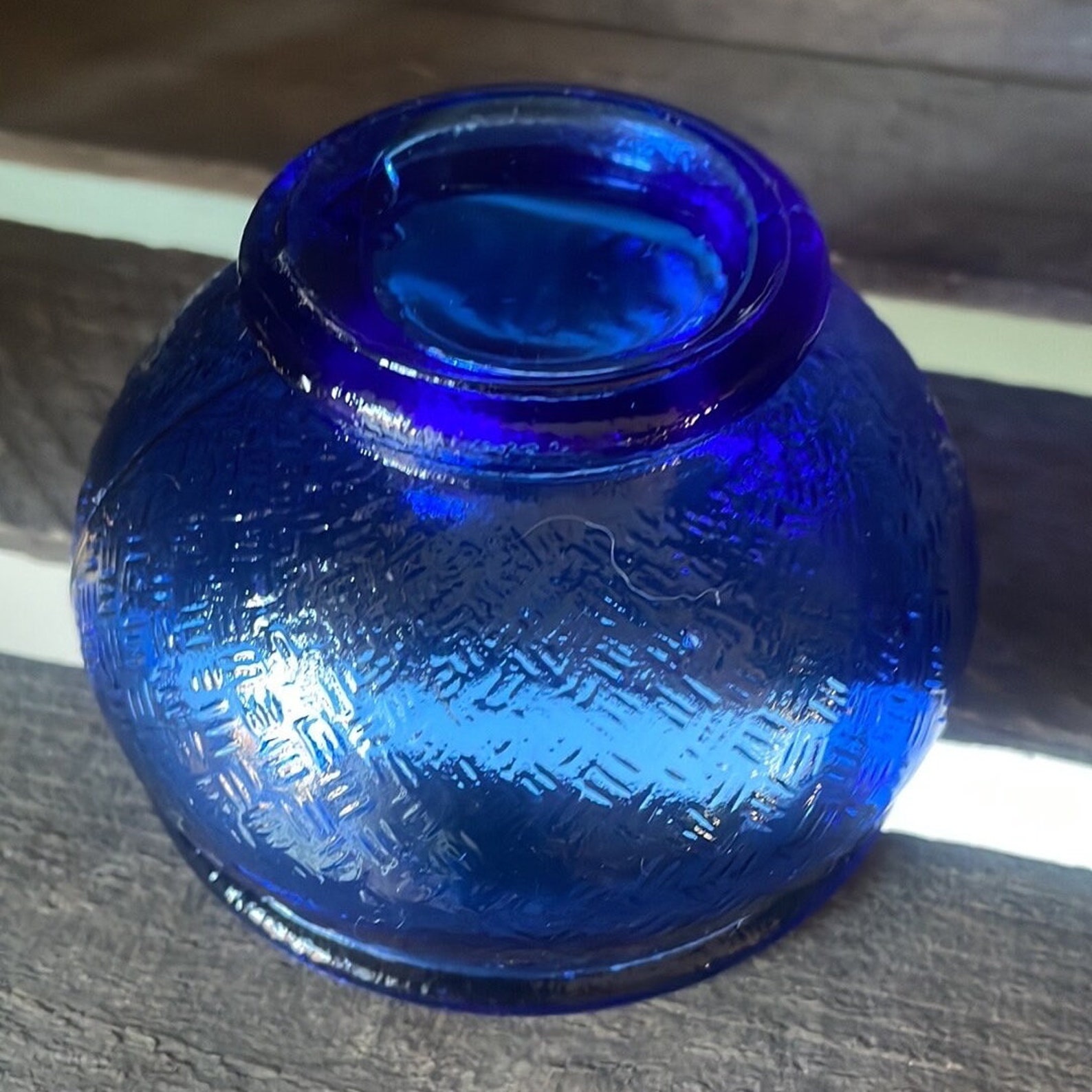 Vintage Cobalt Blue Glass Dish W/ Kissing Birds & Lid. C1950's - Etsy