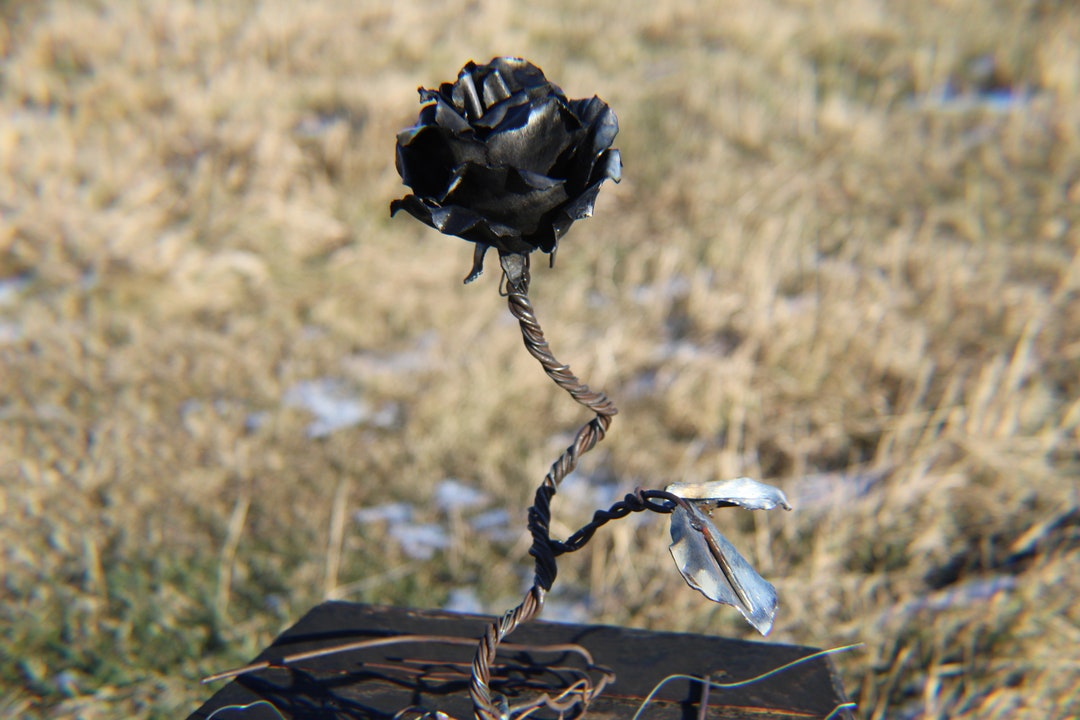Scrap Metal Rose - Etsy