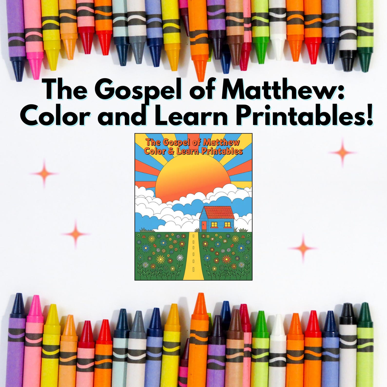 The Gospel of Matthew: Color and Learn Printables - Etsy