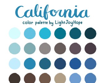 California Color Palette - Etsy