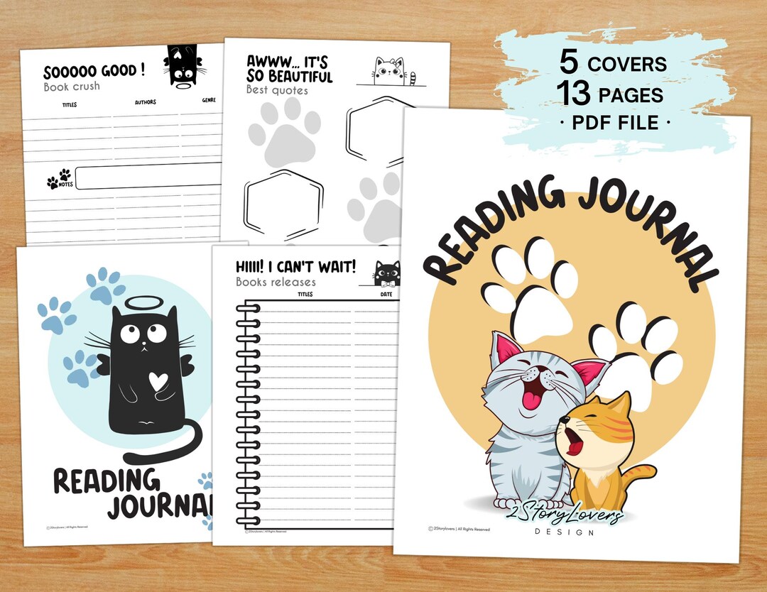 Funny PRINTABLE Reading Planner (cat)- Book Tracker - Reading Log ...