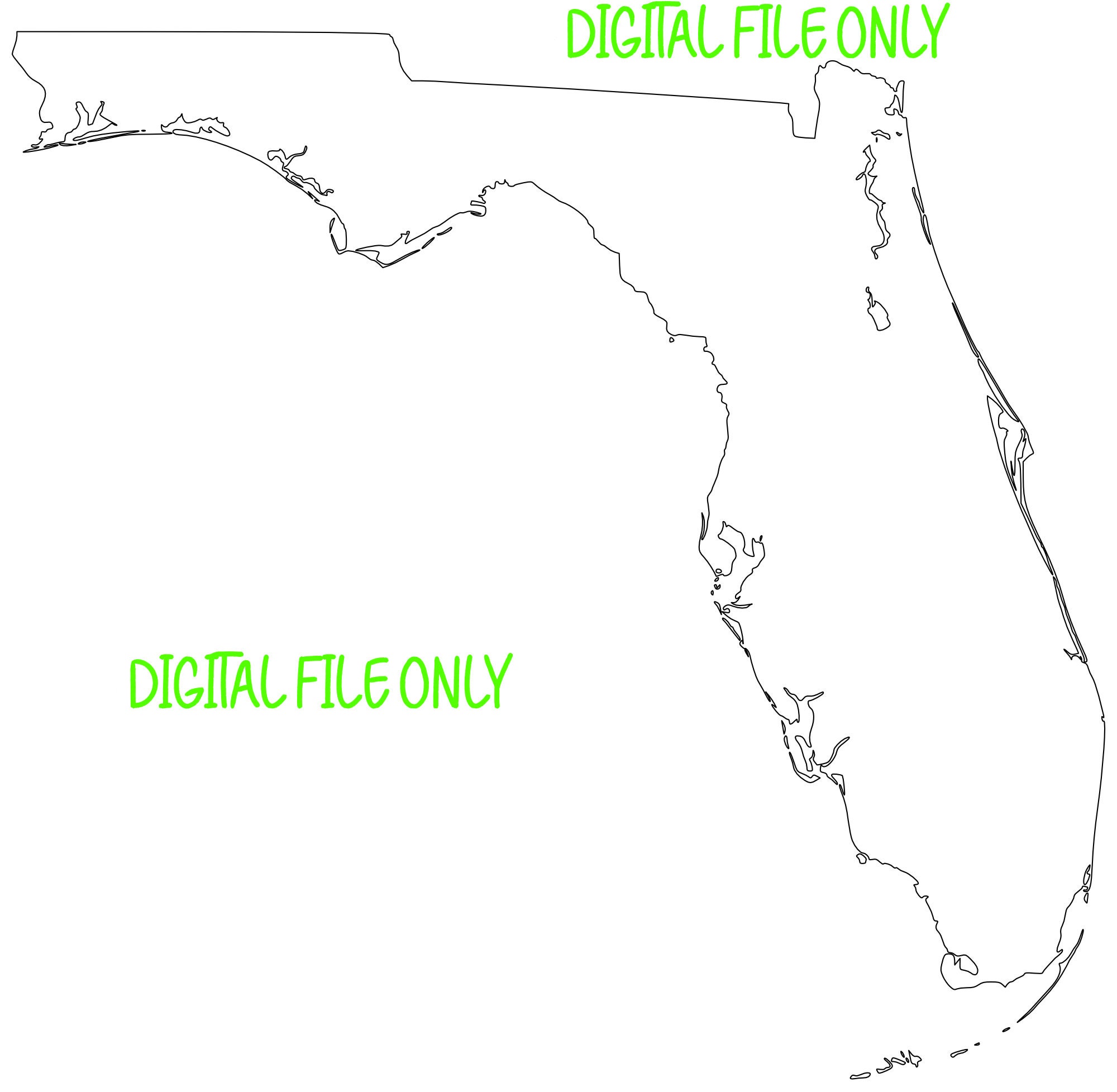 Florida State Digital File, Florida Digital File, Instant Download ...