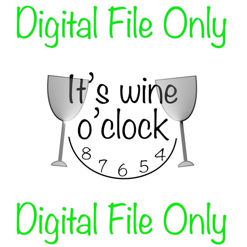 Wine Oclock - Etsy