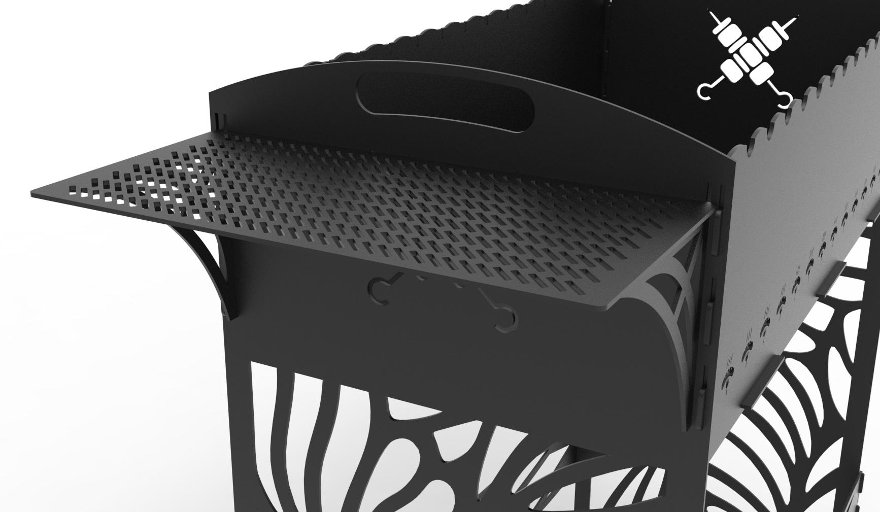 BBQ Grill DXF File: Laser Cut Barbecue With Roof - Etsy