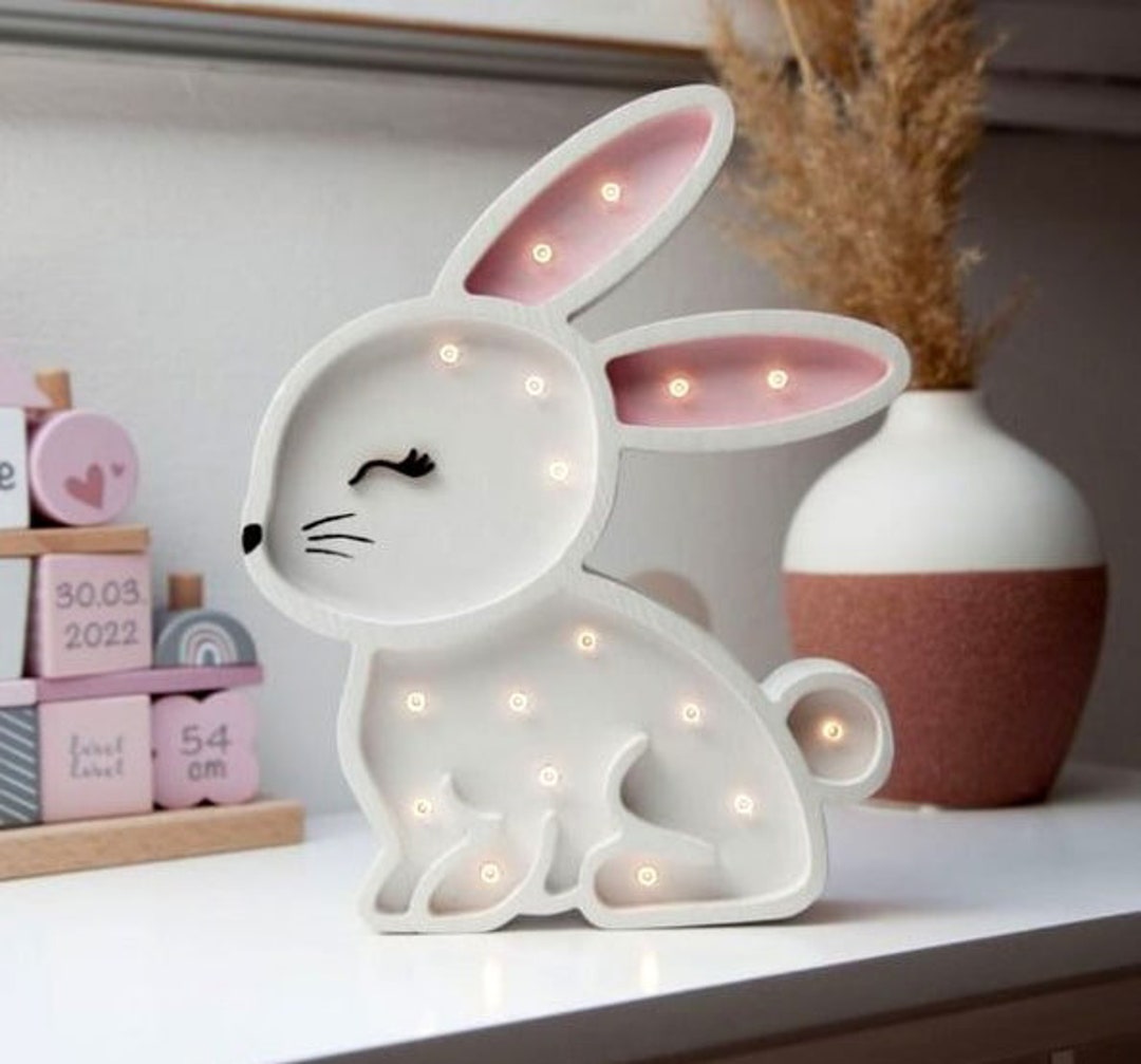 Rabbit Night Light DXF File: Multilayer Laser Cut Design (digital File ...