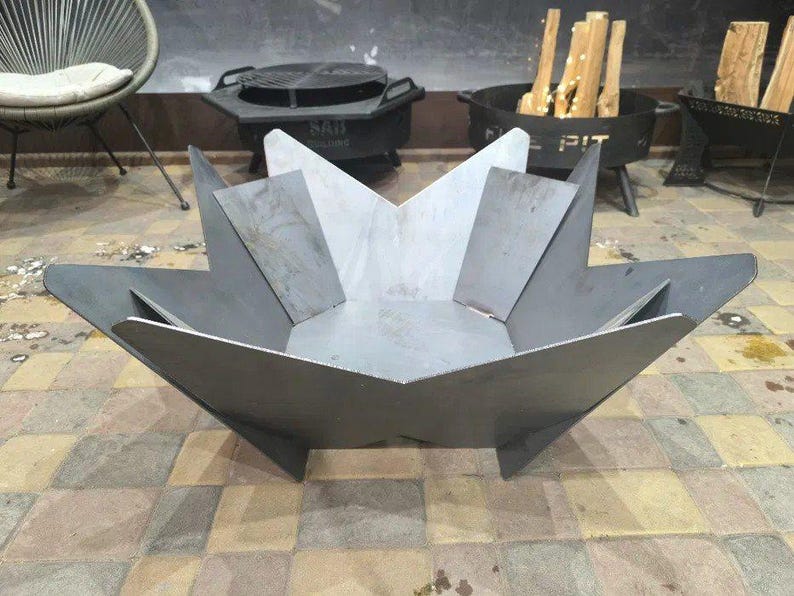 Fire Bowl DXF Laser Cut File: Portable Brazier Design - Etsy