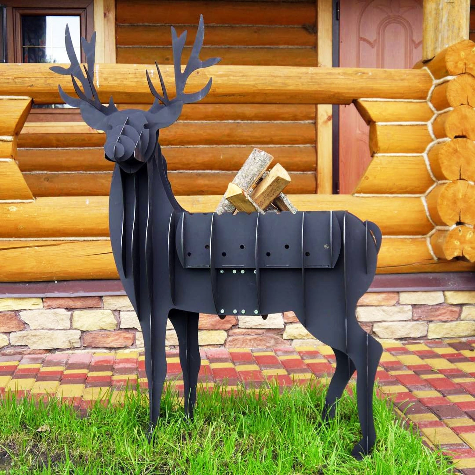 Brazier in the Form of an Animal - "deer" Drawing for a Laser Machine ...