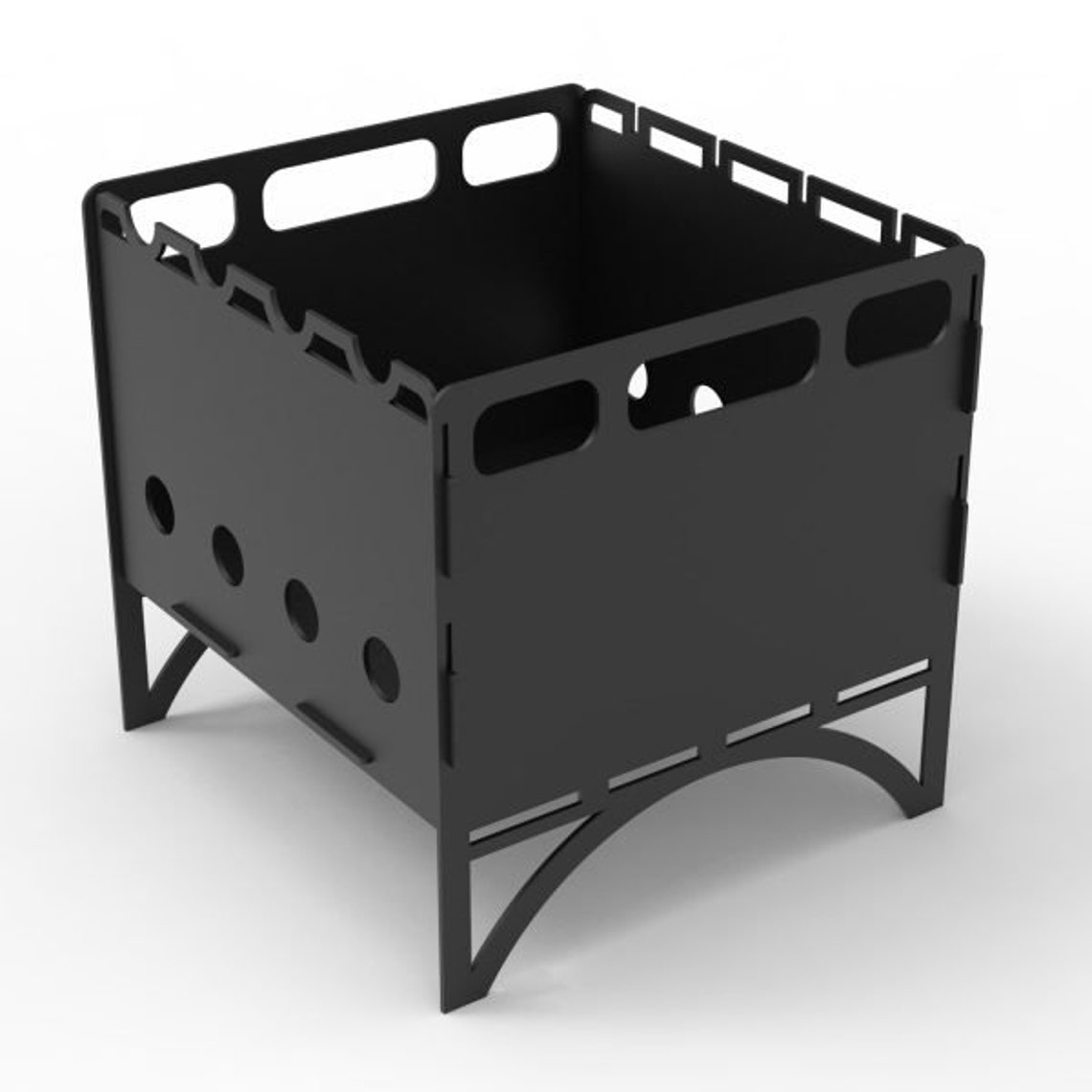 Mini Portable Grill DXF File: CNC Laser Cut Oven Design - Etsy