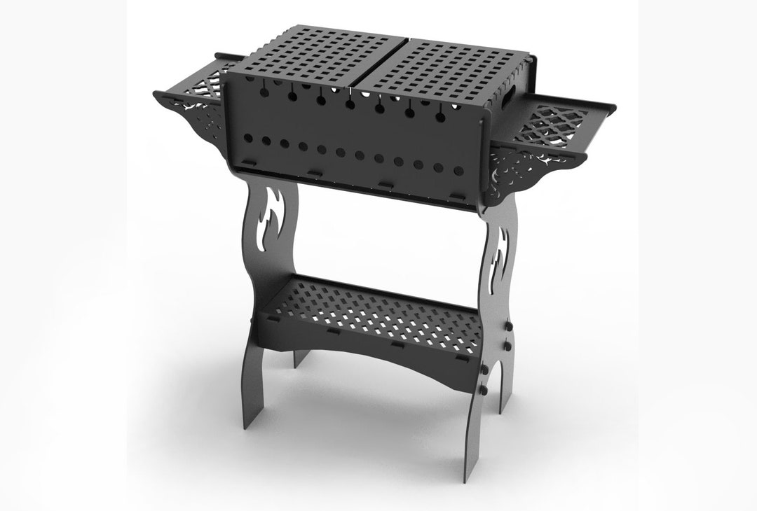 Brazier With Removable Shelves DXF Drawing - Etsy
