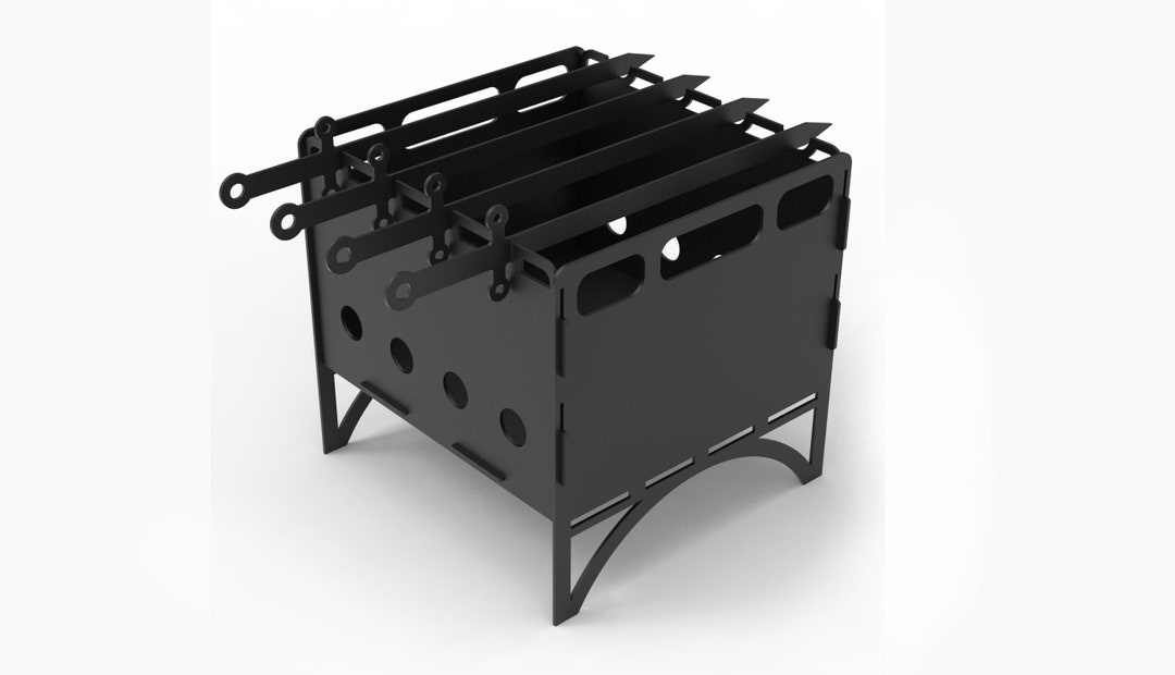 Mini Portable Grill DXF File: CNC Laser Cut Oven Design - Etsy