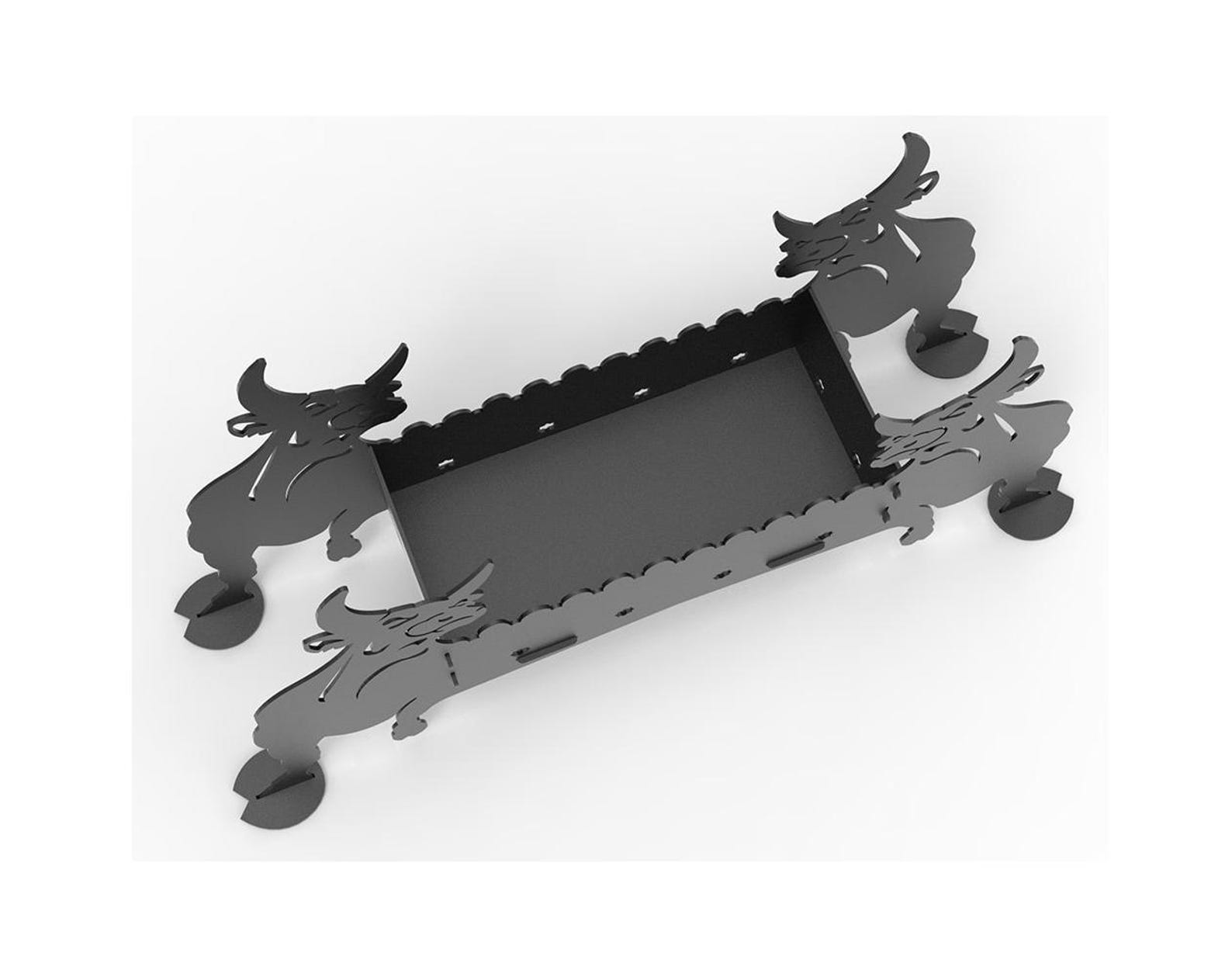 Bull Brazier Grill DXF File: Laser Cut Torero Design - Etsy
