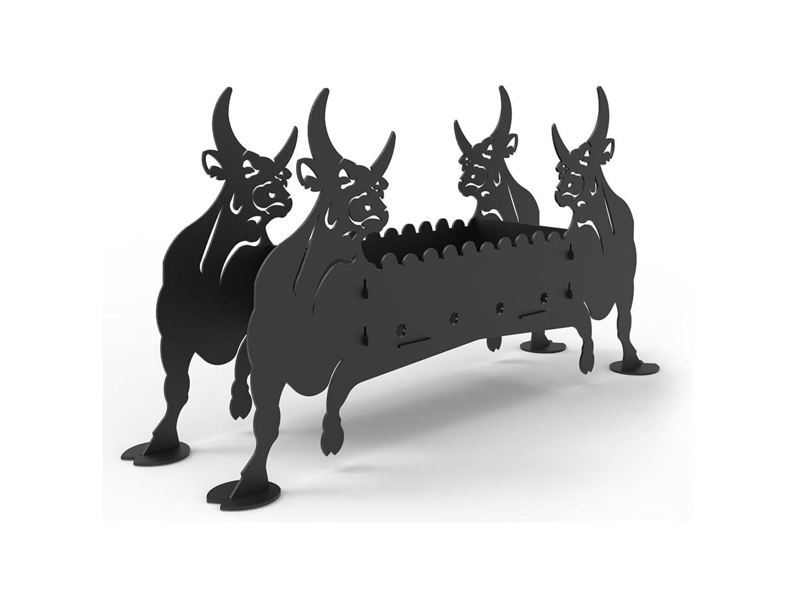 Bull Brazier Grill DXF File: Laser Cut Torero Design - Etsy