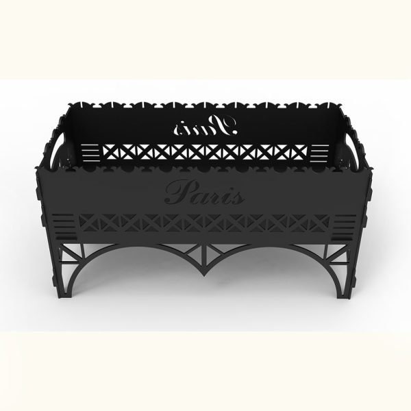 Brazier "paris" - DXF Drawing of a Barbecue With Adjustable Grill Depth ...