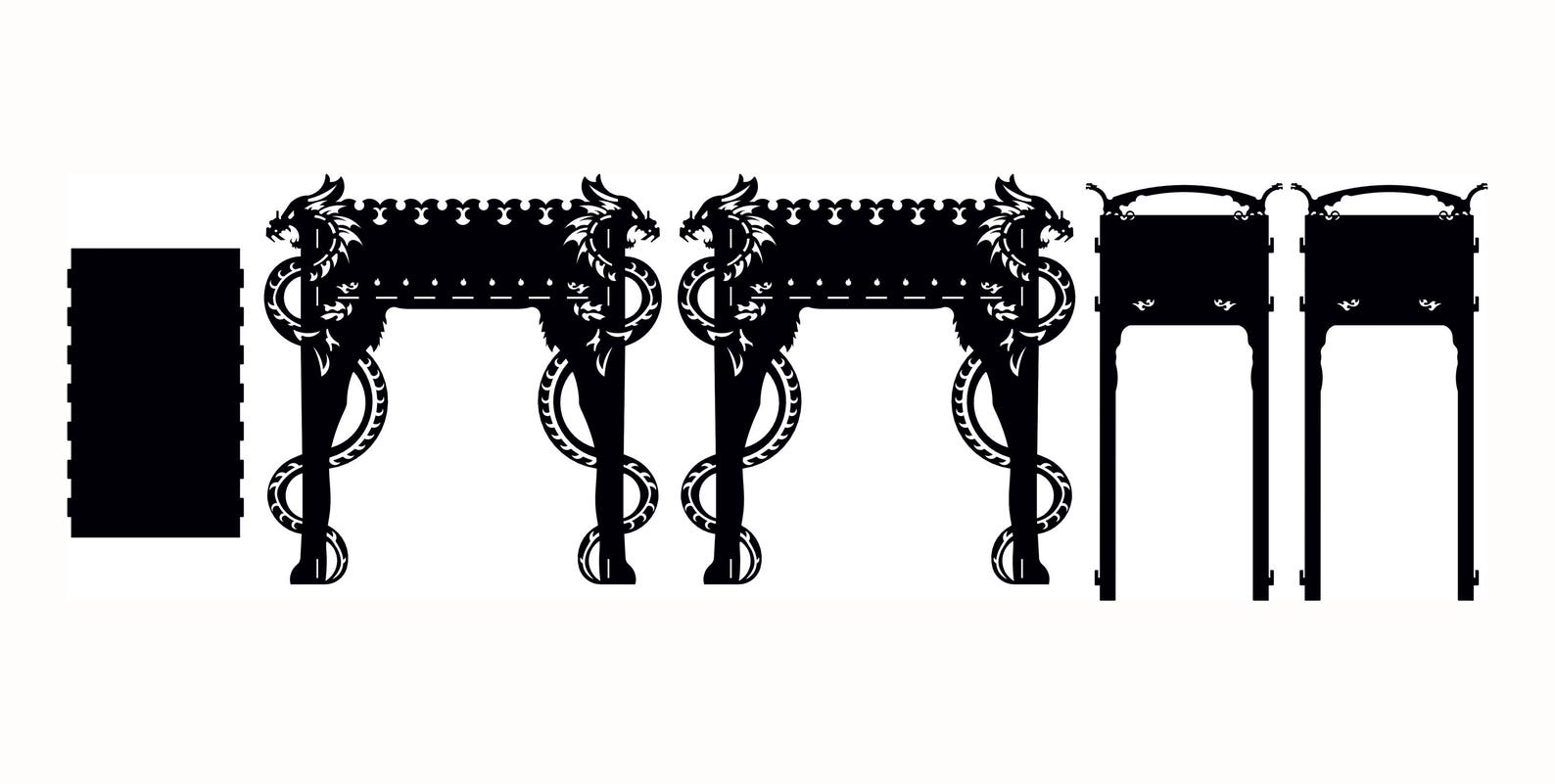 Brazier “dragon” Drawing for Laser and Plasma Cutter in DXF - Etsy