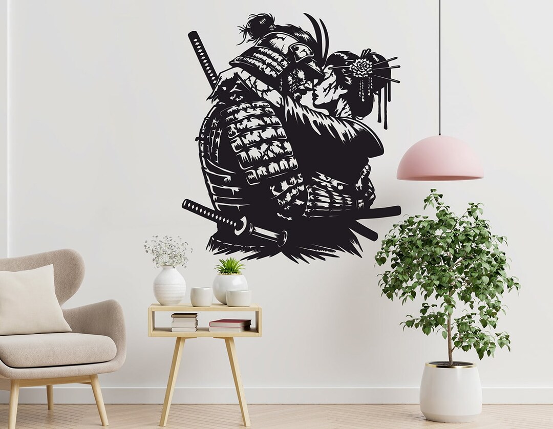 Samurai and Geisha - Panel Drawing for Laser CNC Machine. Digital File ...