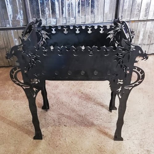 Brazier “dragon” Drawing for Laser and Plasma Cutter in DXF - Etsy