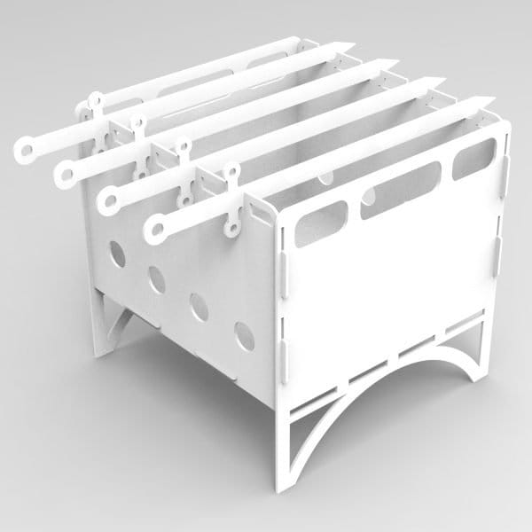 Mini Portable Grill DXF File: CNC Laser Cut Oven Design - Etsy