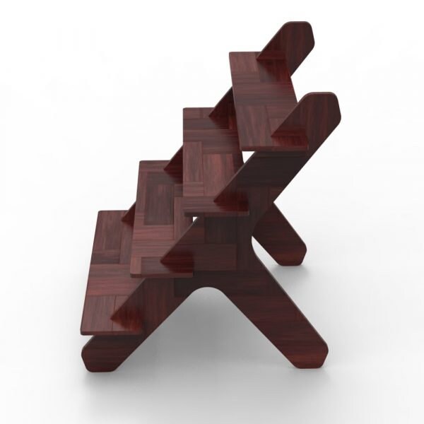 Four Section Sloping Shelf Plywood DXF Drawing for Laser Digital File ...