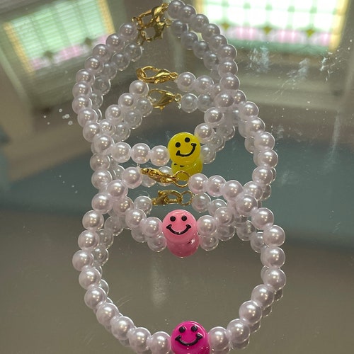 Multicolour Smiley Face Bracelets - Etsy