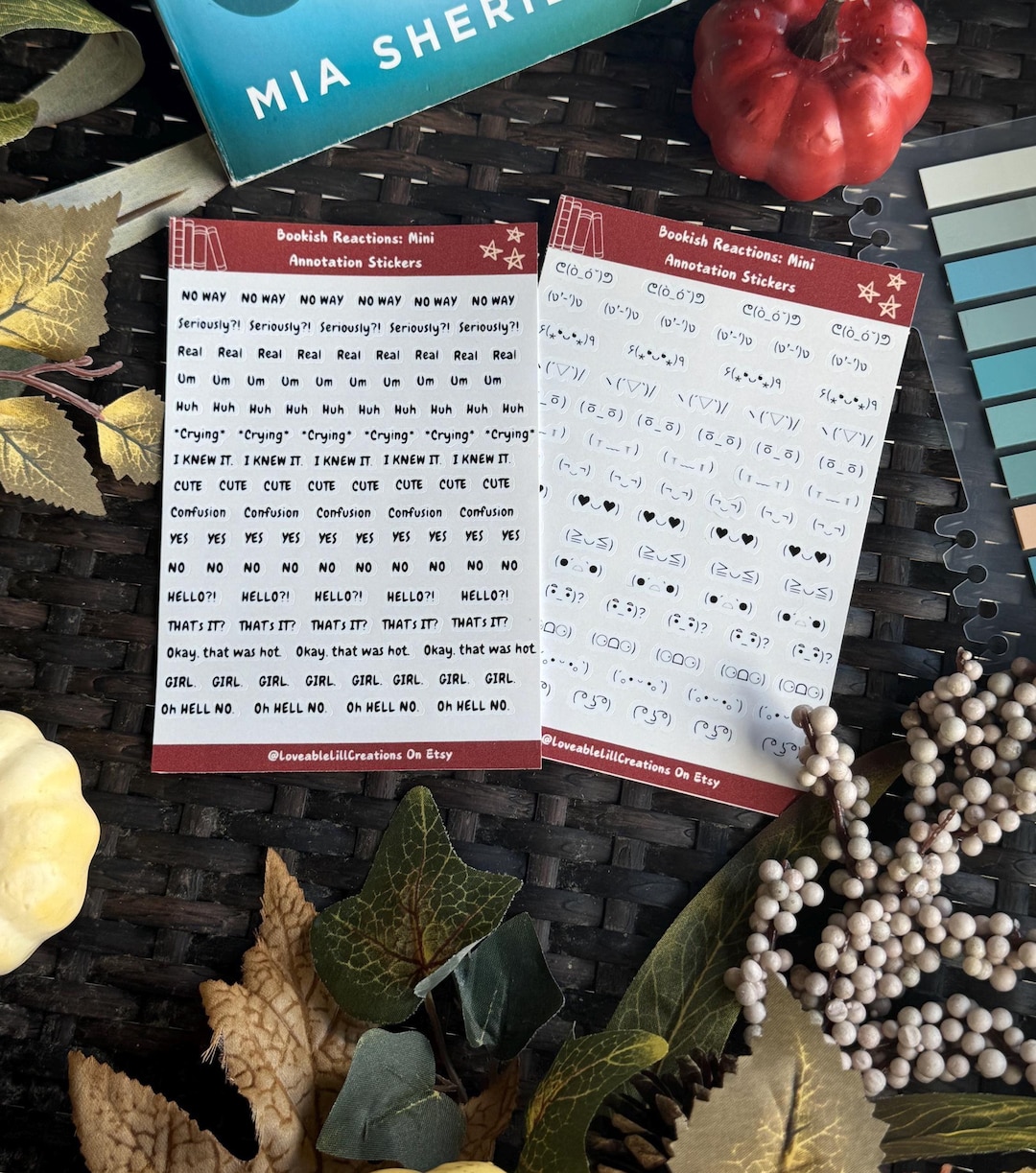 Bookish Reactions: Mini Annotation Stickers and Emoticons | Book ...