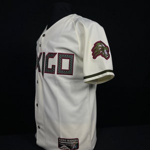 Mexico Baseball White Jersey Aztecas 2023 - Casaca De Mexico Excellente ...