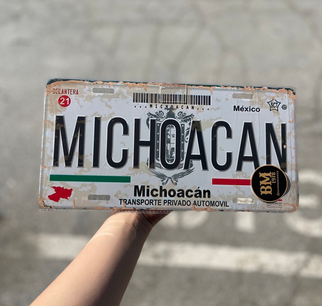 Mexican Decoration License Plates, Placas Estados De Mexico, Michoacan ...