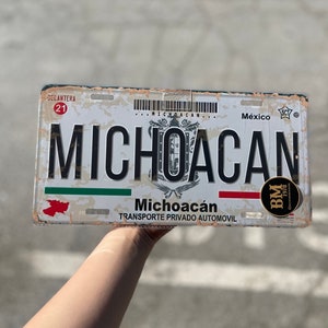 Mexican Decoration License Plates, Placas Estados De Mexico, Michoacan ...