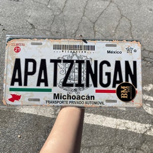 Mexican Decoration License Plates, Placas Estados De Mexico, Michoacan ...