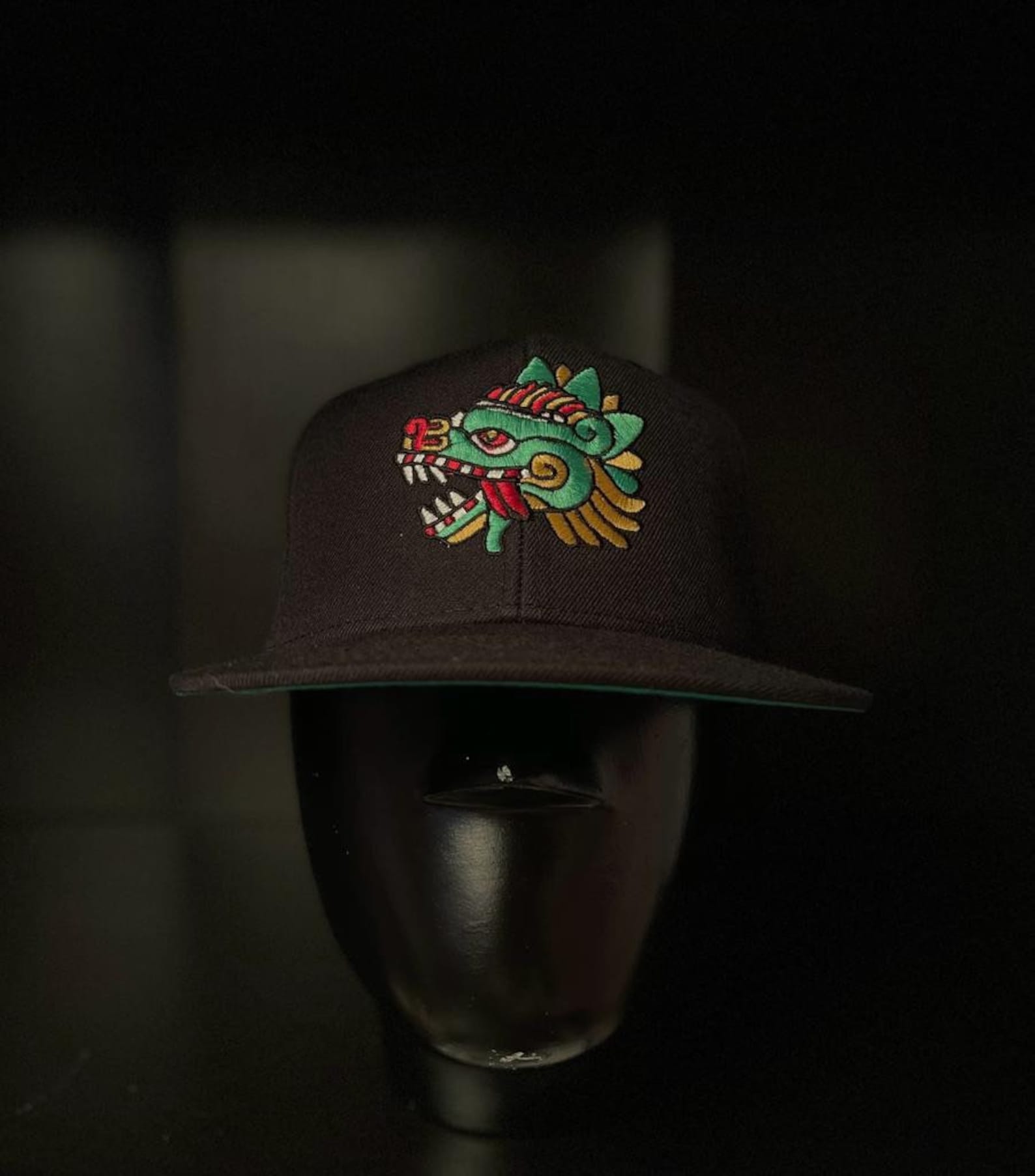 Mexico Mundial Quetzalcóatl Gorra Snapback Black Flat Bill - Etsy