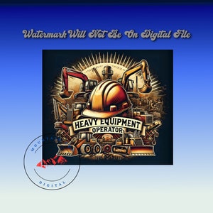 Heavy Equipment Operator 20 Oz Skinny Tumbler Wrap, Construction Worker ...