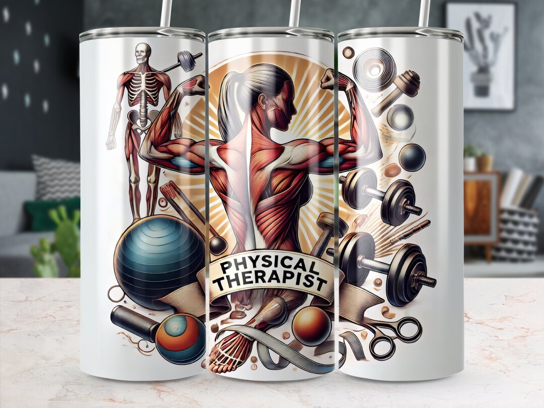 Physical Therapist Seamless Tumbler Wrap 20 Oz Skinny Sublimation ...