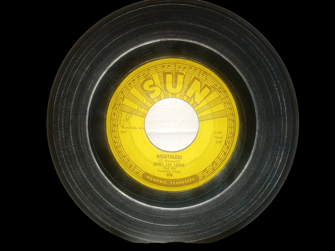 2x Sun Records Jerry Lee Lewis 45 RPM: Breathless/down the Line and One ...