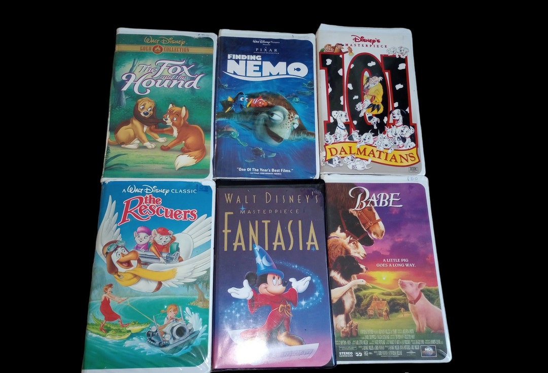 Vintage VHS Tapes - Classic Animated Movies Collection - Etsy