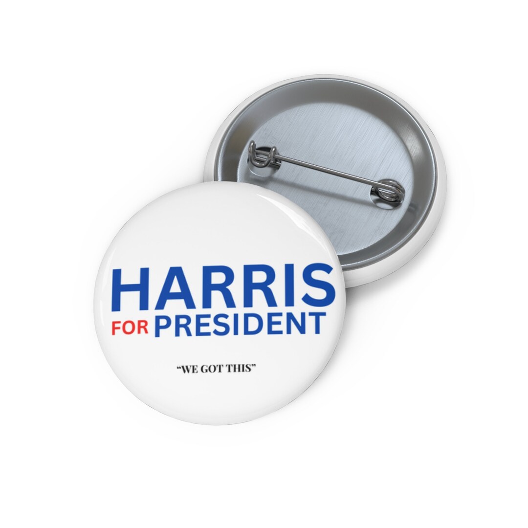 Harris for President Button Political Campaign Pin Election 2024 Badge ...