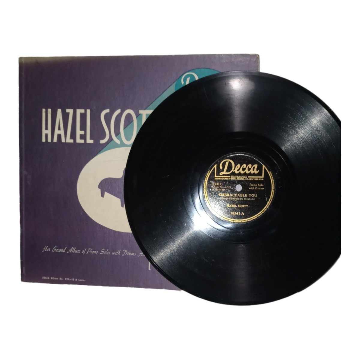 Rare Hazel Scott - Her Second Album of Piano Solos With Drums ...
