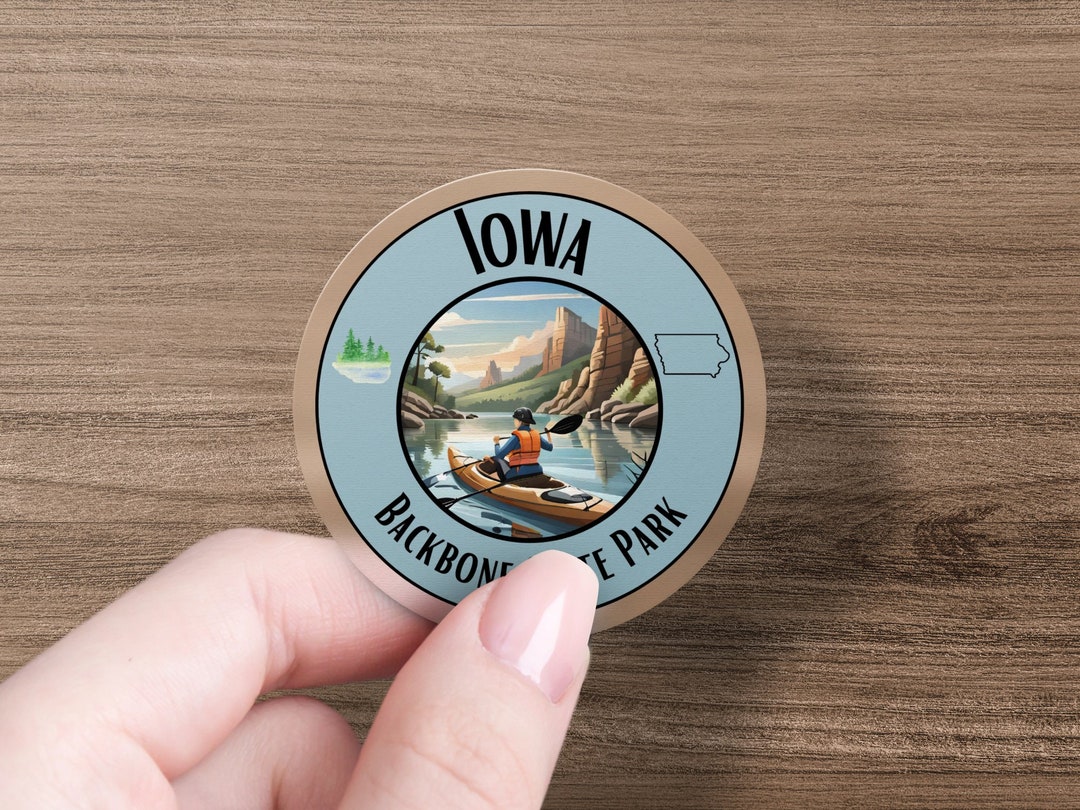 Iowa Backbone State Park Sticker or Fridge Magnet - Etsy