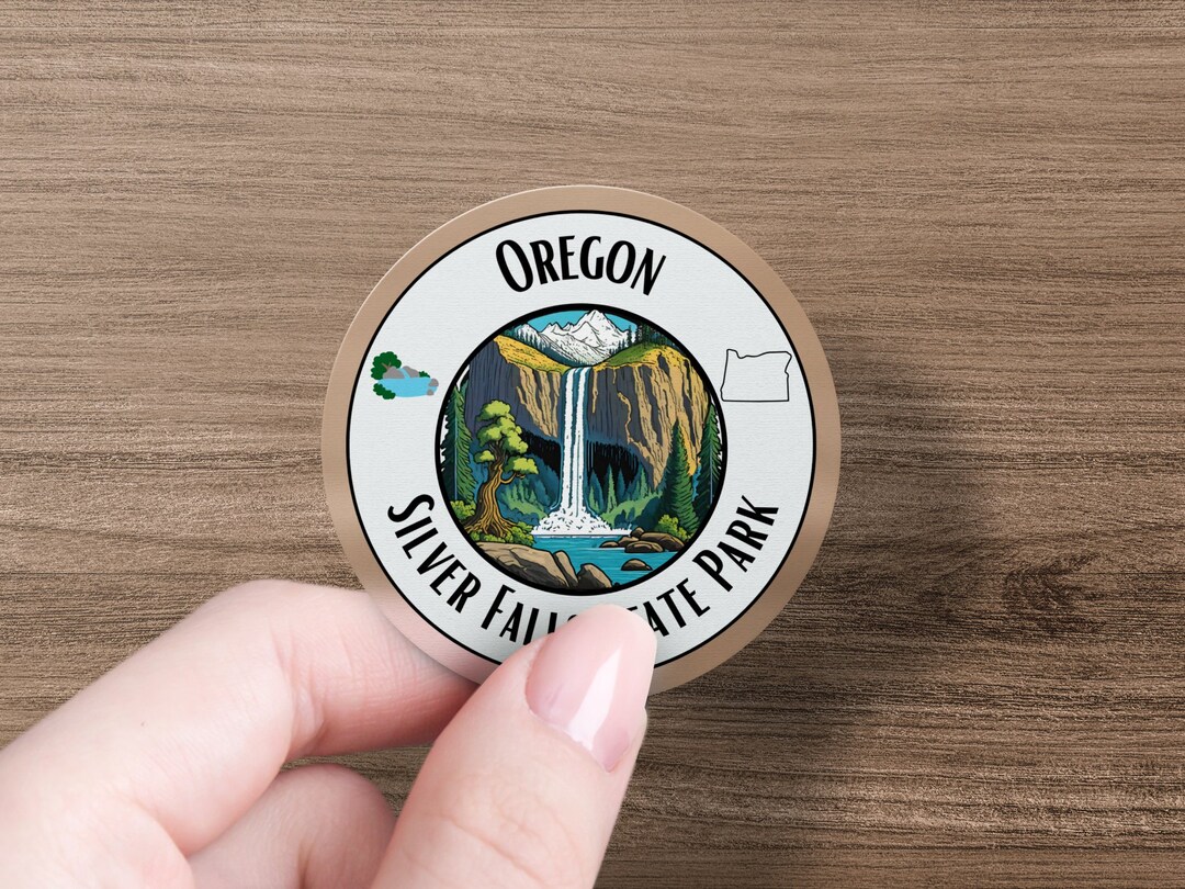 Oregon Silver Falls State Park Sticker - Etsy