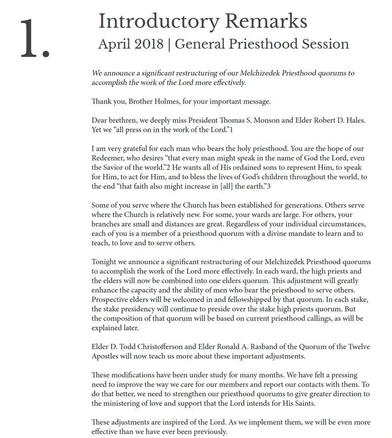 President Nelson's General Conference Talks Printable - Etsy