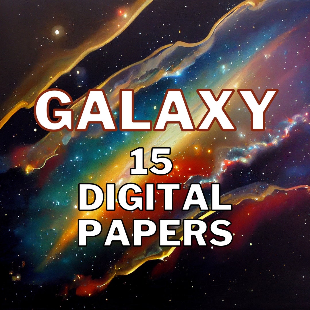 Galaxy Watercolor Digital Paper Bundle SEAMLESS Pattern - Etsy