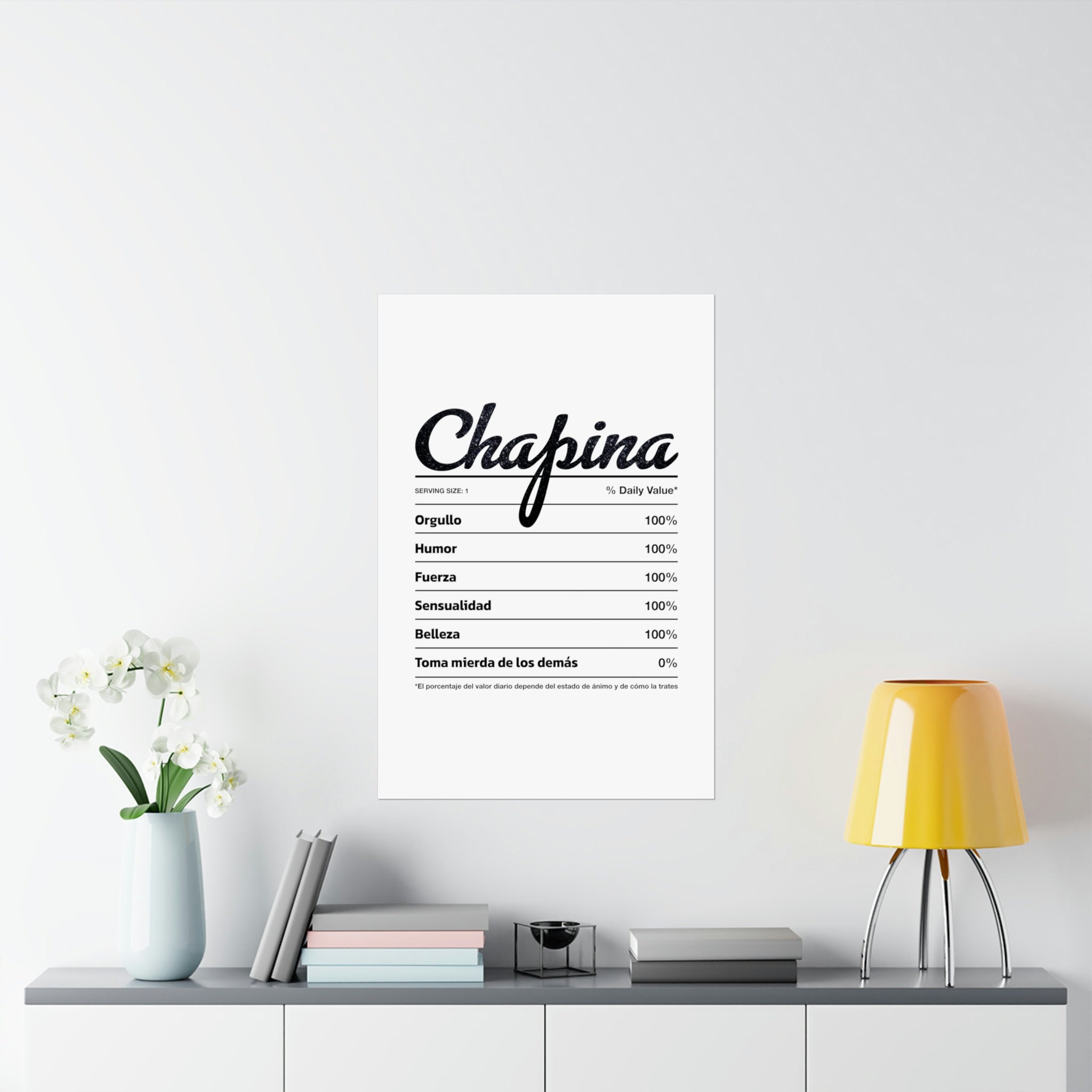 Chapina Enhanced Matte Poster Light Chapina Latina Orgullo Guatemalteco ...