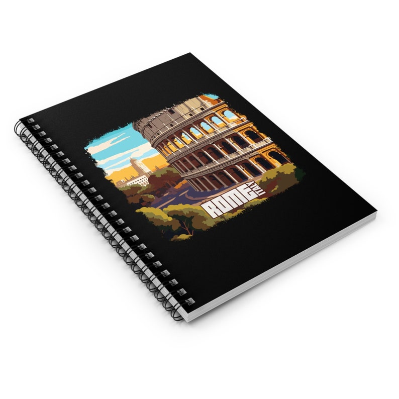The Colosseum Spiral Notebook Dark Rome Italy Colosseum - Etsy