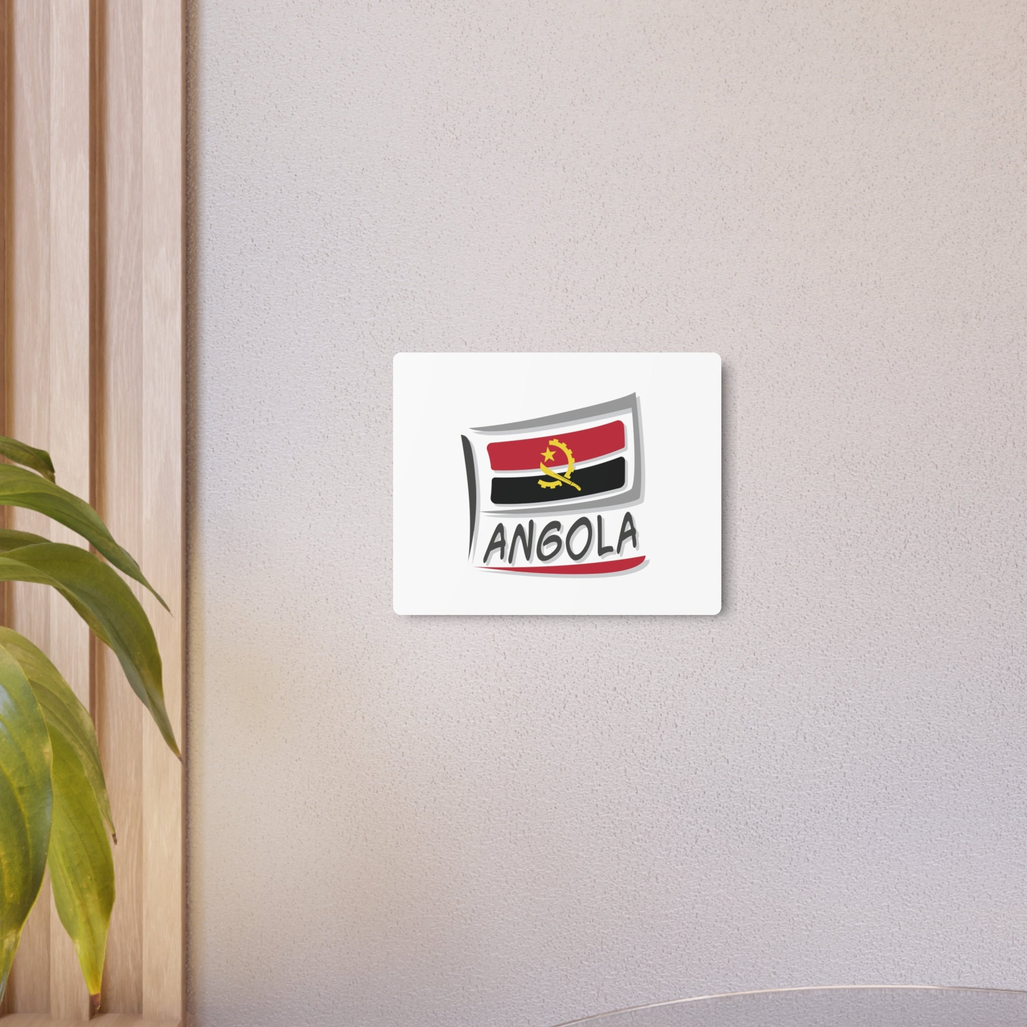 Angola Metal Print Art Piece Light Angolia Flag Angolian - Etsy