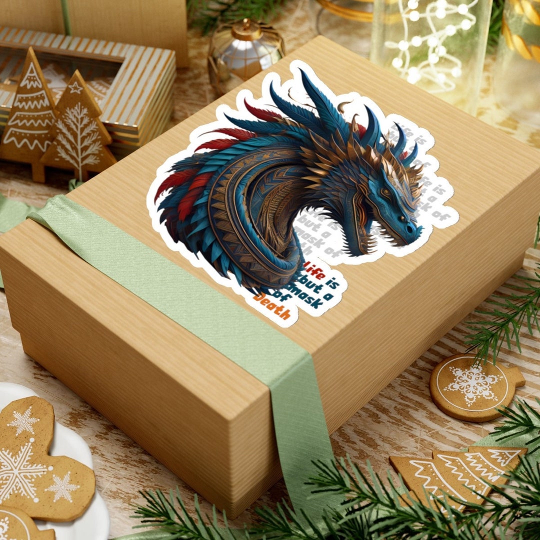 Aztec Quetzalcoatl God Stickers ( Kiss-cut ) Light - Aztec Ancient Gods ...