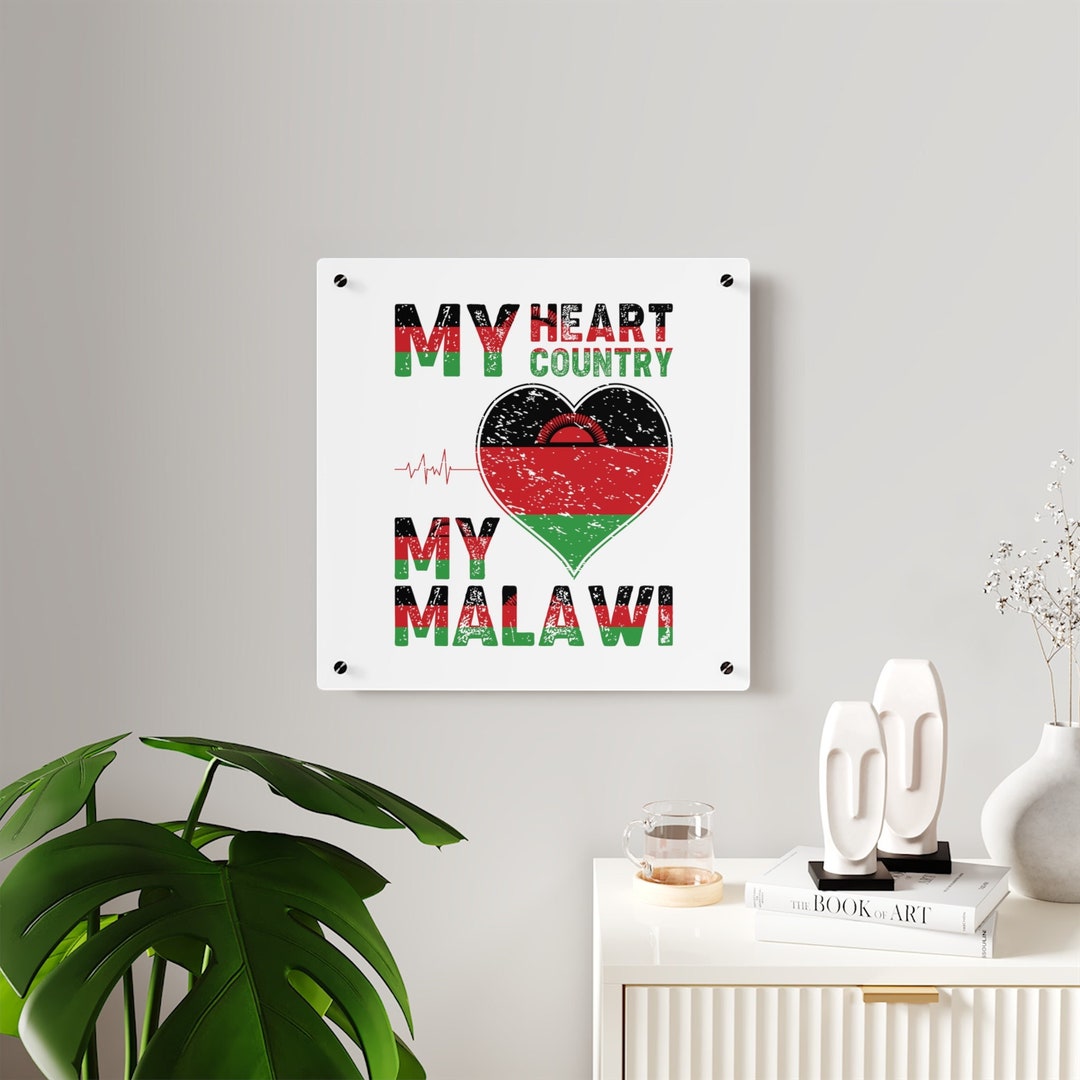 Malawi Africa Acrylic Poster Wall Art Decor Sign Light Malawi Tapestry ...