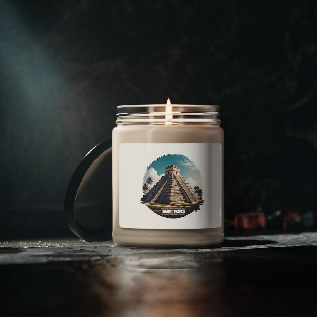 Tulum Mexico Mayan Pyramid Scented Candle Soy Wax Candles Candle Gift ...