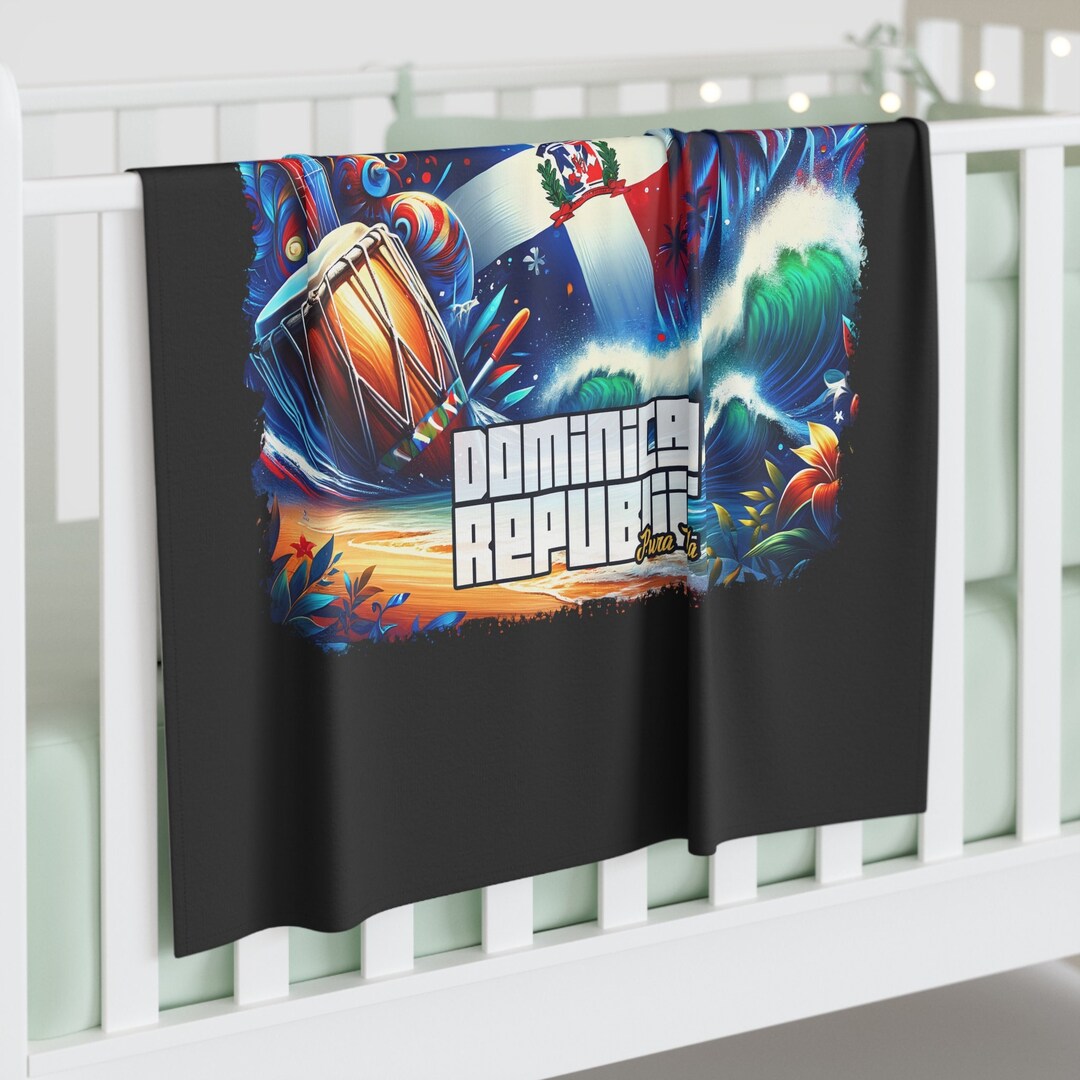Republica Dominicana Baby Swaddle Blanket Wrap Dark Manta Punta Cana ...