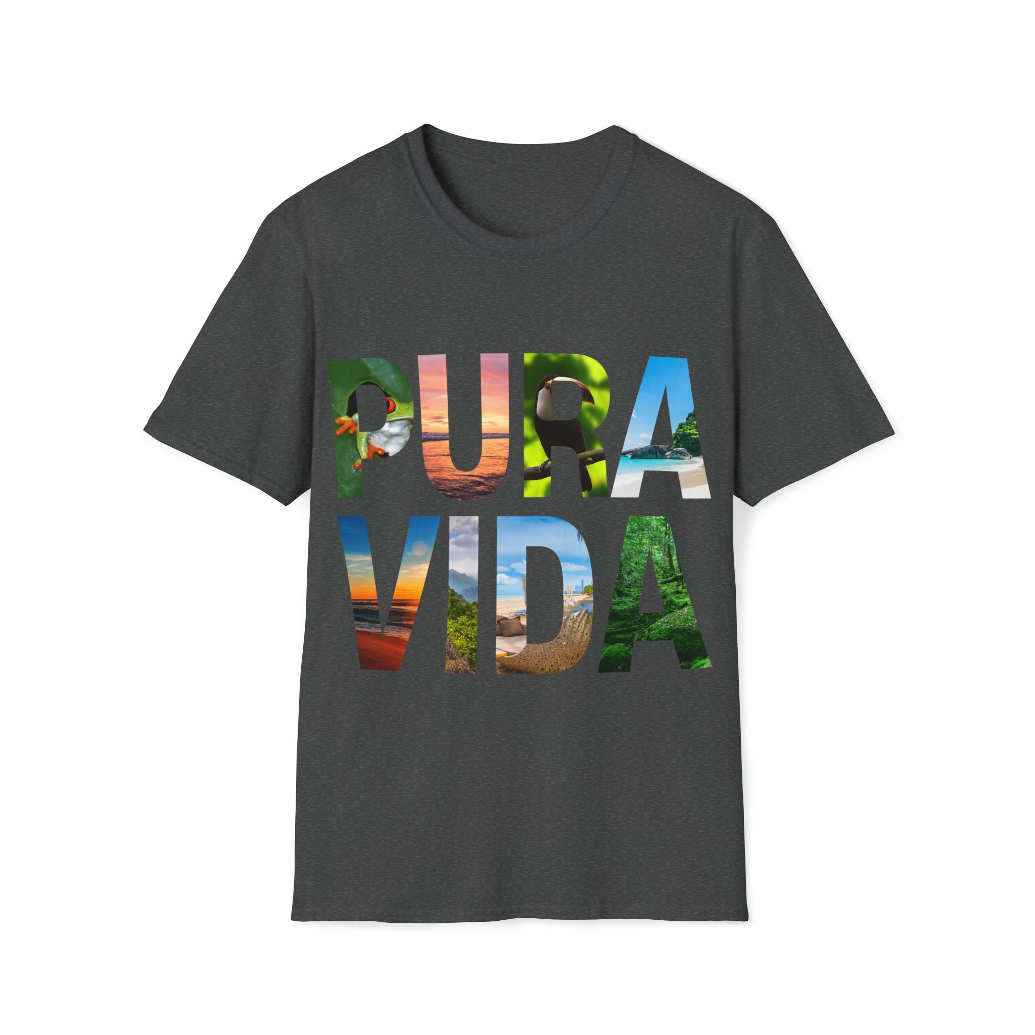 Pura Vida Mens T-shirt Costa Rican Vibes Costa Rica Gift Souvenir ...
