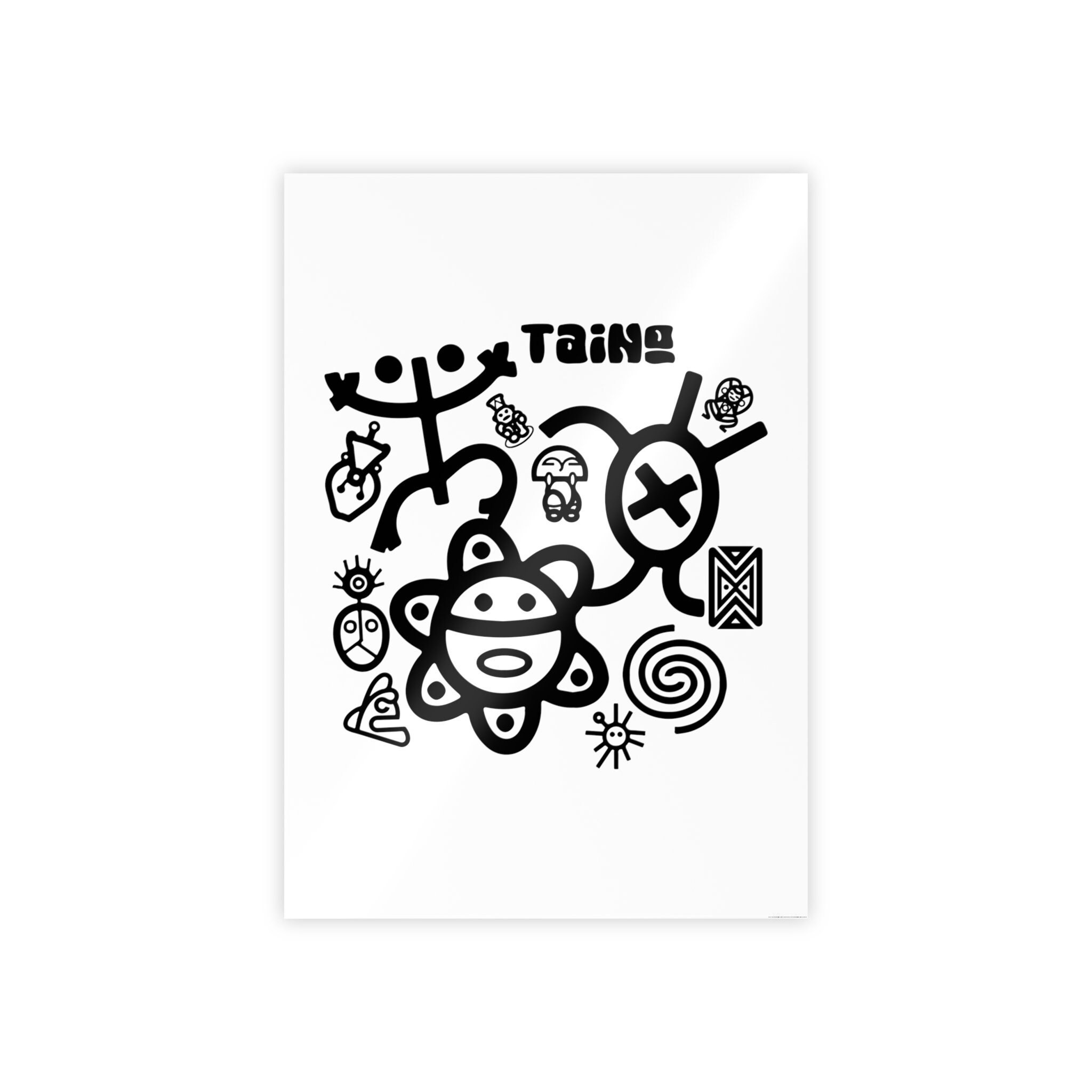 Native Taino Symbols Poster Wall Art Decor Sign Light - Etsy
